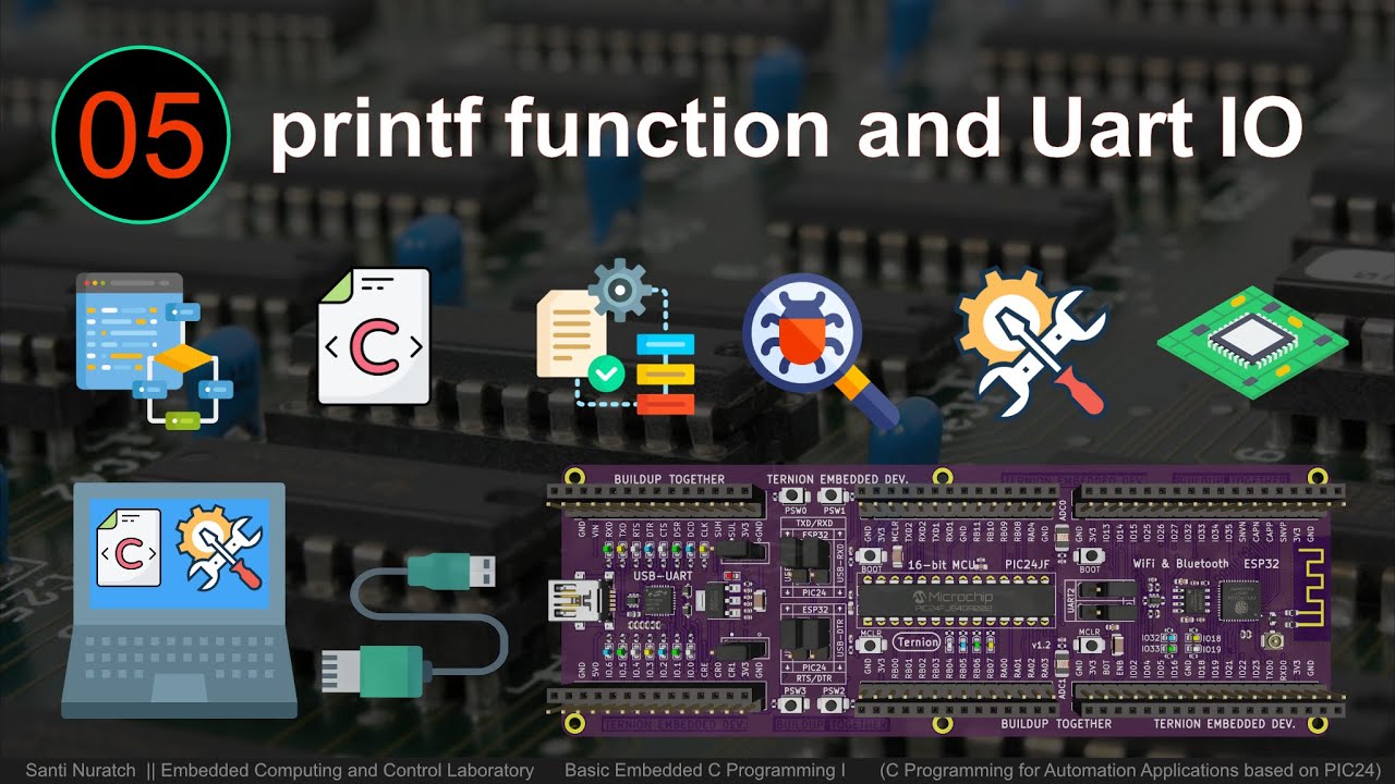 ep05 printf function and Uart I/O - YouTube