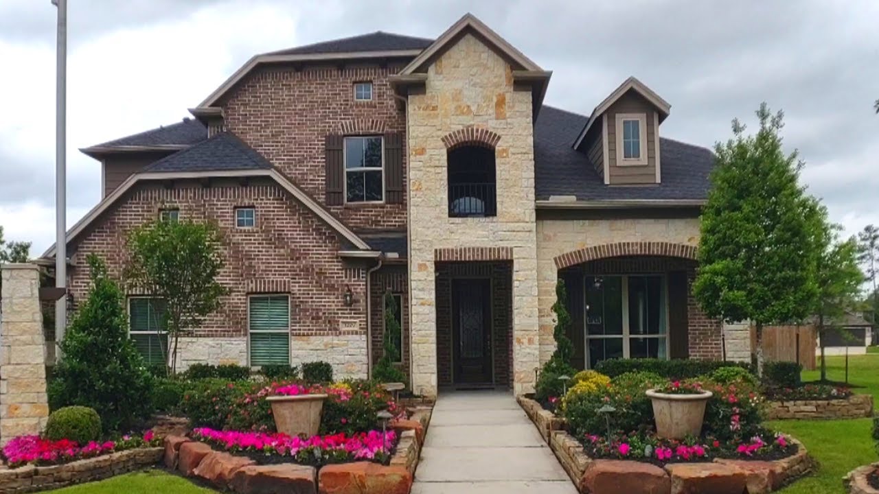 LARGE BEAUTIFUL Family Model Home Tour in Houston TX | Long Lake Homes ...