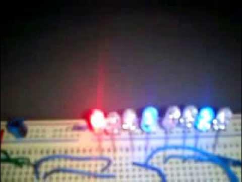 AT89C2051 LED Binary Clock - YouTube