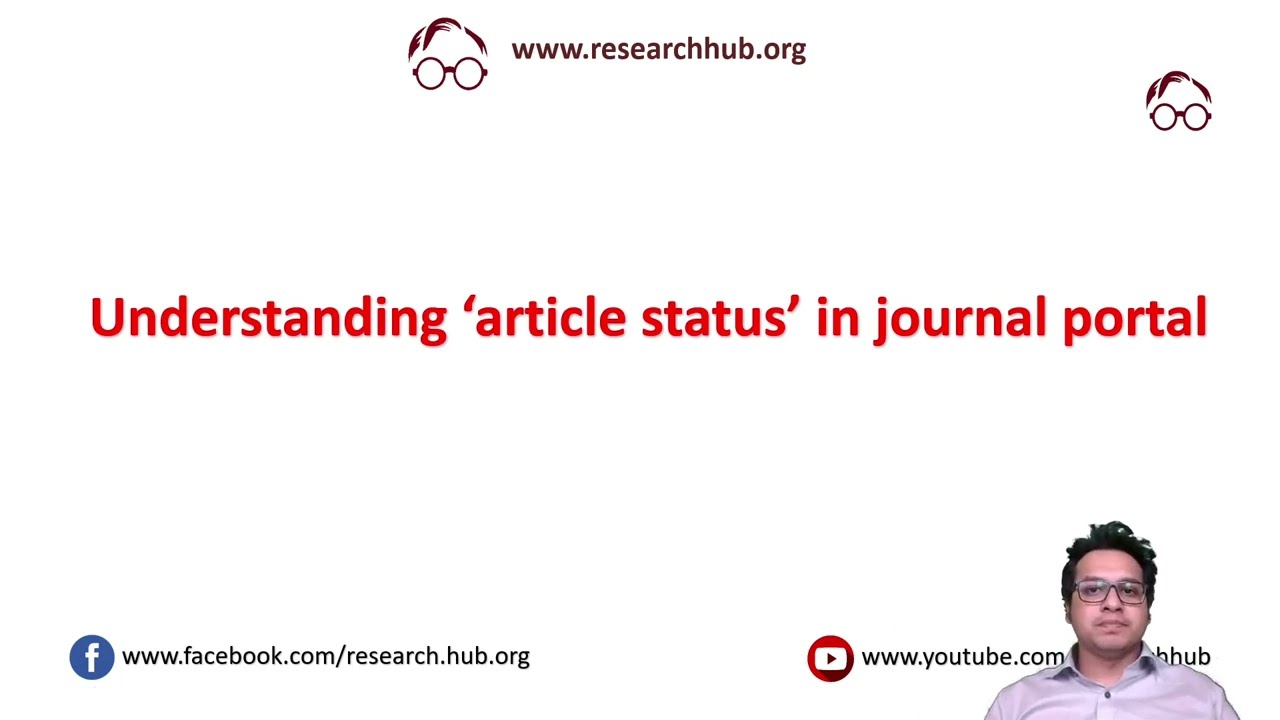 Understanding article status in journal portal - YouTube