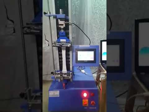 Table top Tensile tester machine with touch screen - YouTube