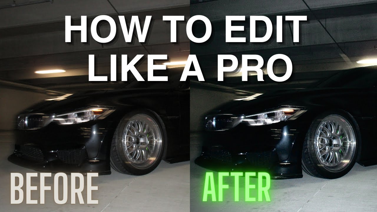 EASIEST way to edit car photos like a PRO! (Fast & Simple Tutorial ...