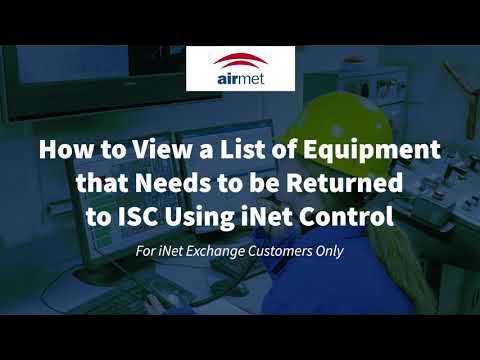 How to View a List of Equipment that Needs to be Returned to ISC using ...
