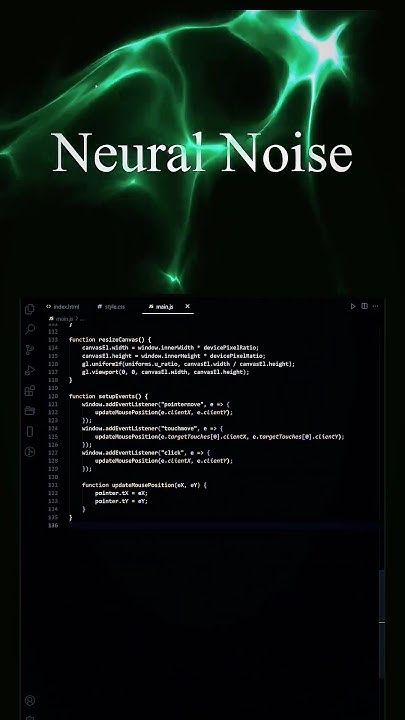 Neural Noise Using Js Css And Html🧑💻 Coding Programming 2024 Htmlcssjs Css Js Html 5787