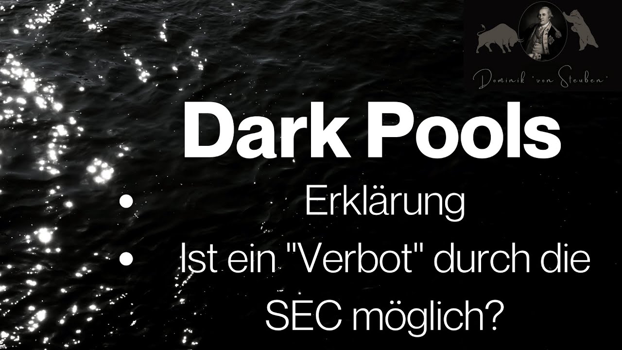 Dark Pools / Alternative Trading Systems (ATS) - Ist eine Einschränkung ...