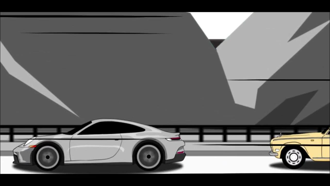 The #1 GREATEST 2D Car Animation Ever ! CarJager YouTube Intro After ...