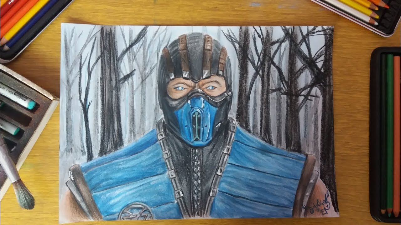 SUB-ZERO MKX: speed drawing | DanloS ART - YouTube