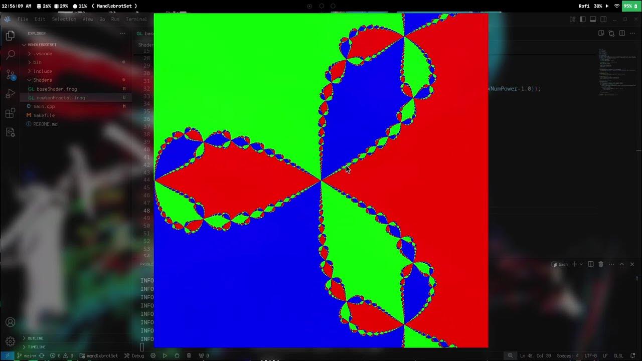 Newton Fractal Shader in GLSL - YouTube