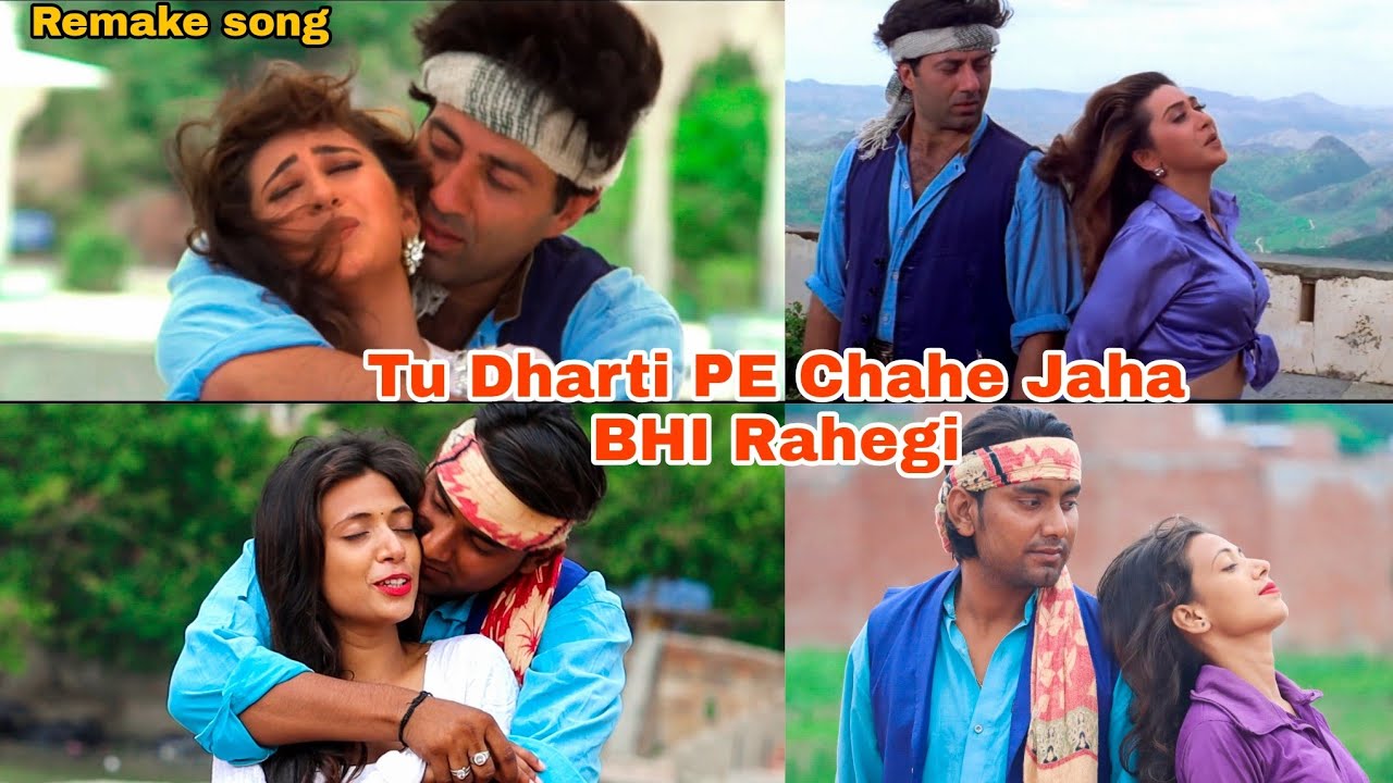 Tu Dharti Pe Chahe | Jeet Songs {HD} | Sunny Deol | Karishma Kapoor ...