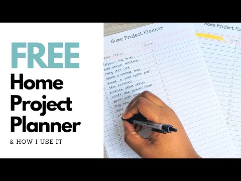 Free Home Project Planner Printable - YouTube