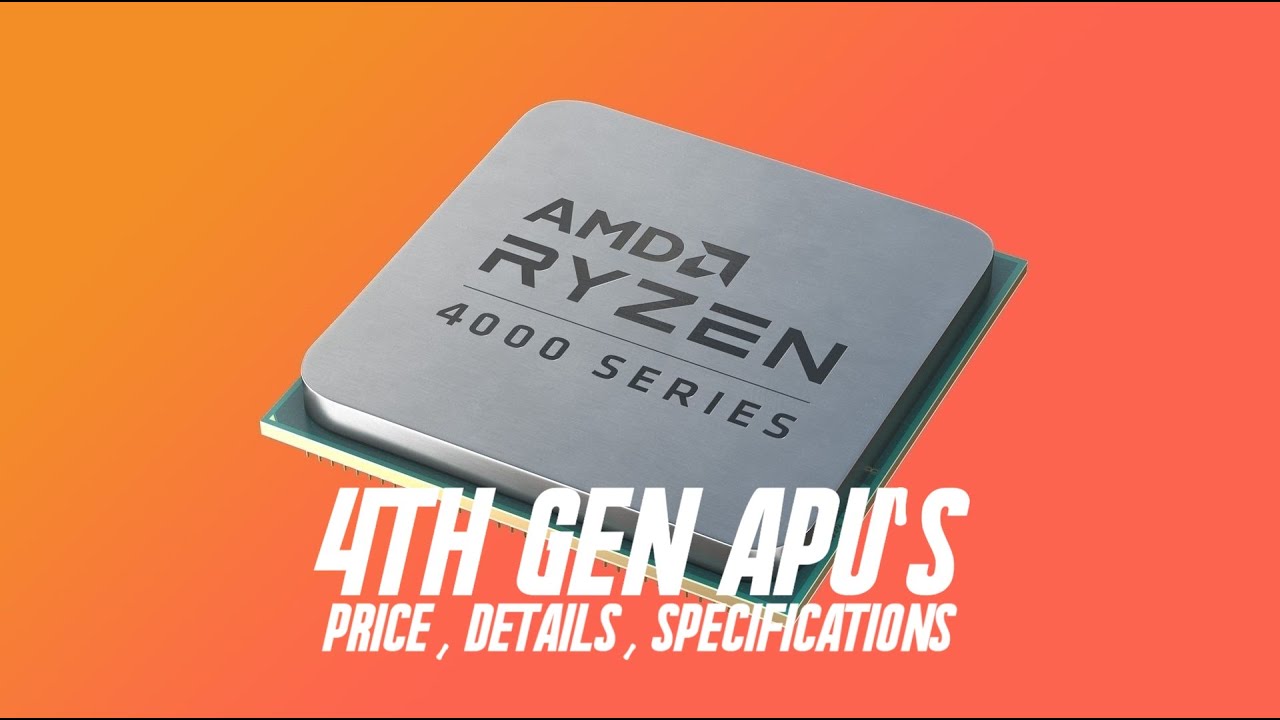 AMD | Ryzen 4th Generation APU's | Launched | Good Or Bad | Honest ...