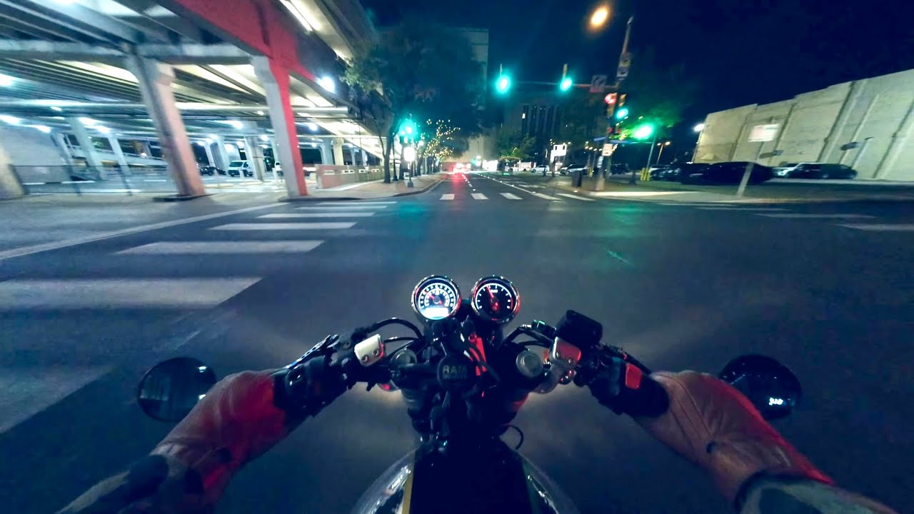 Royal Enfield Continental GT 650 • Summer Night Ride • Pure Engine ...