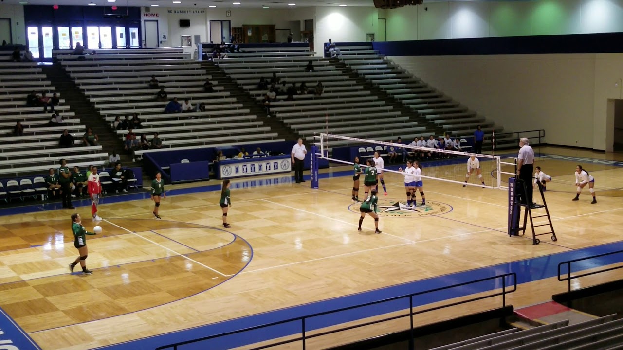 Austin Mustangs vs Milby girls volleyball match 1 - YouTube