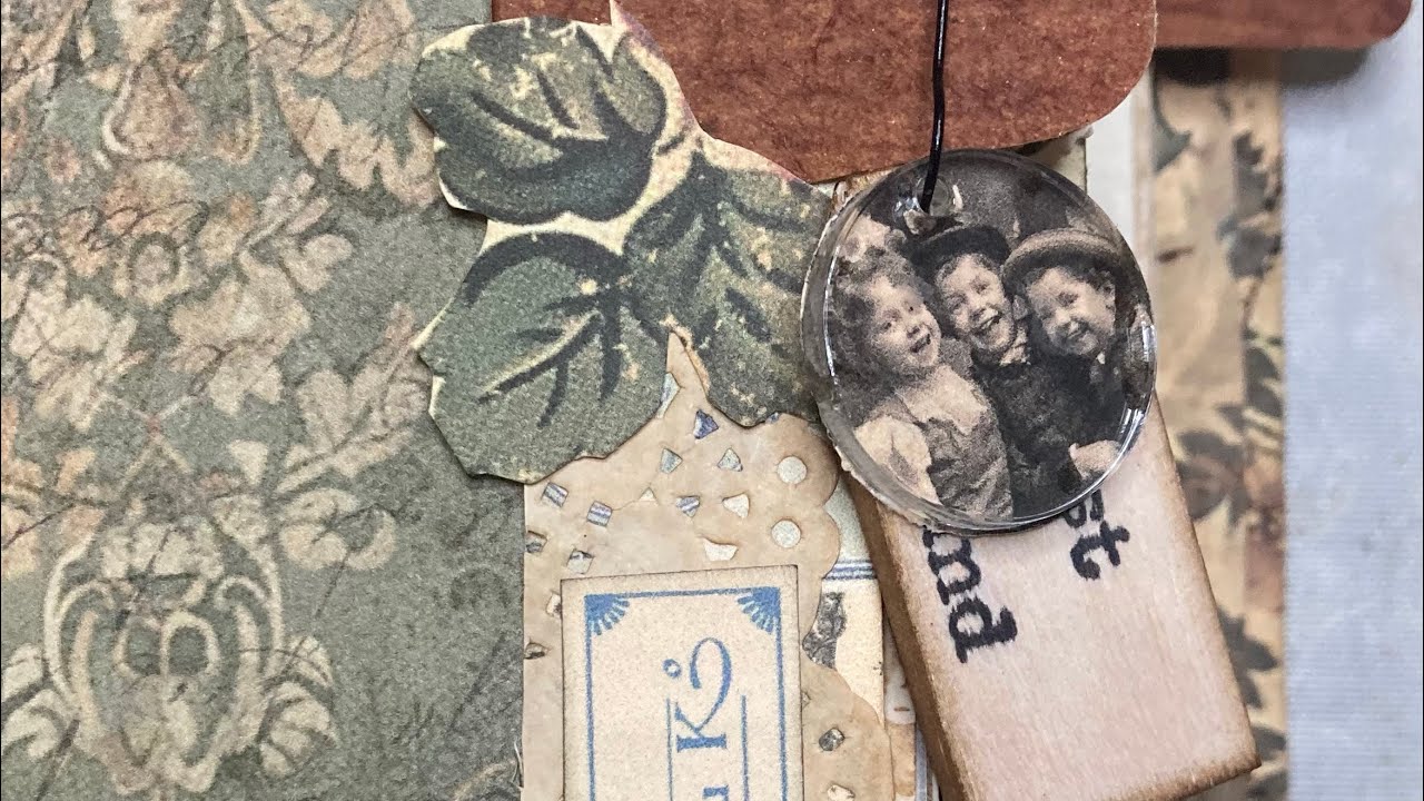 Part 4: Page Edgers, Tabs and Flips: Vintage Style Journal - YouTube