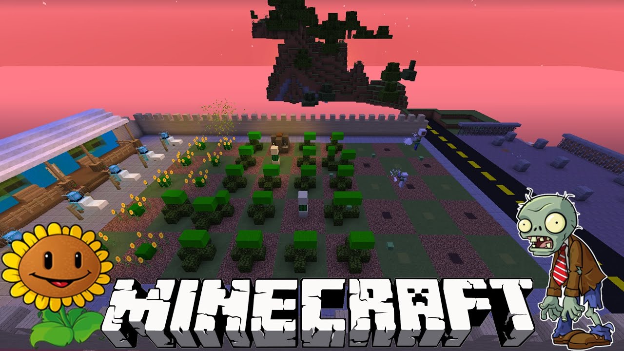 Plants vs zombies 2 minecraft mod 1.12.2 - fmnolf