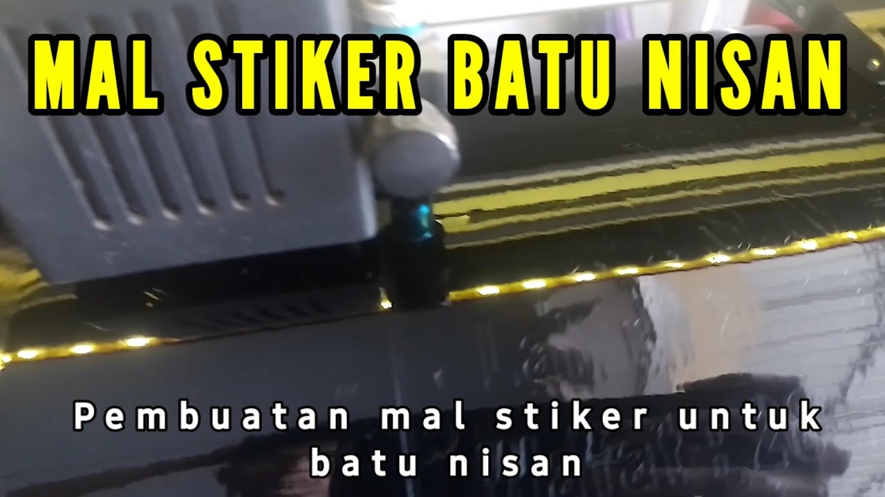 CARA BUAT MAL STIKER BATU NISAN #stikervariasi #batunisan - YouTube