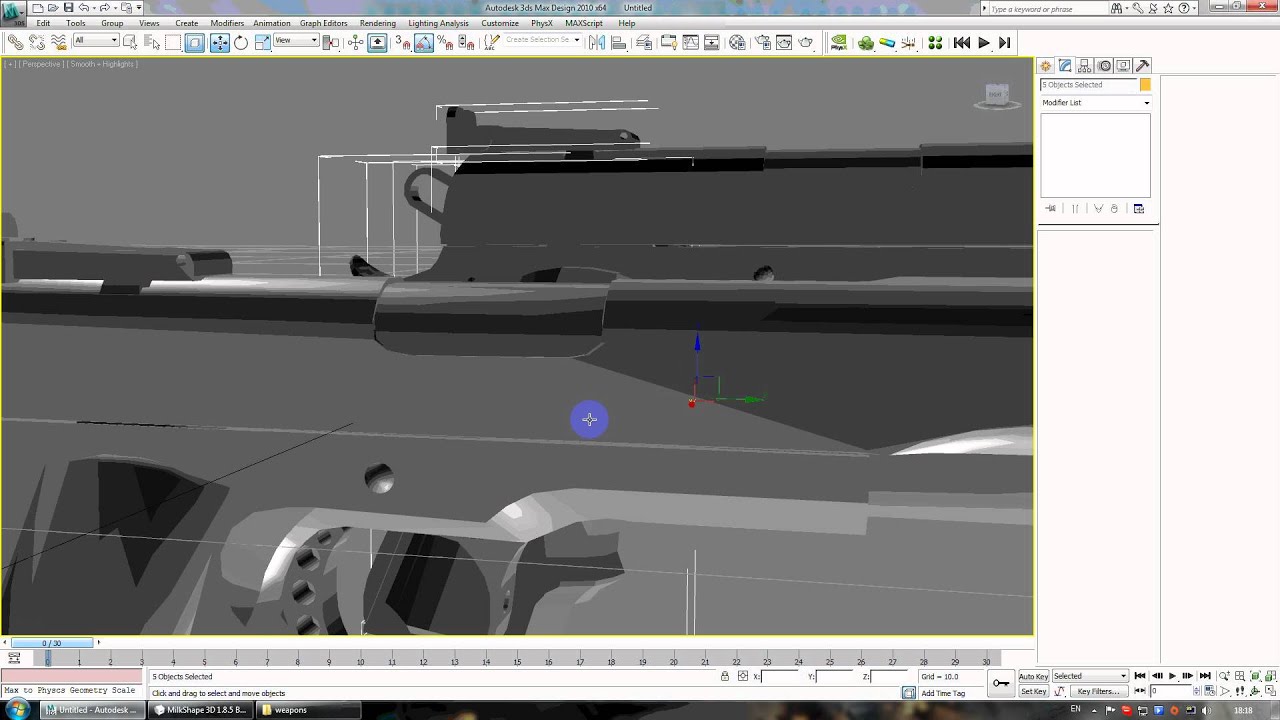 Сглаживание игровых моделей в 3ds max и Milkshape 3d[HD] - YouTube