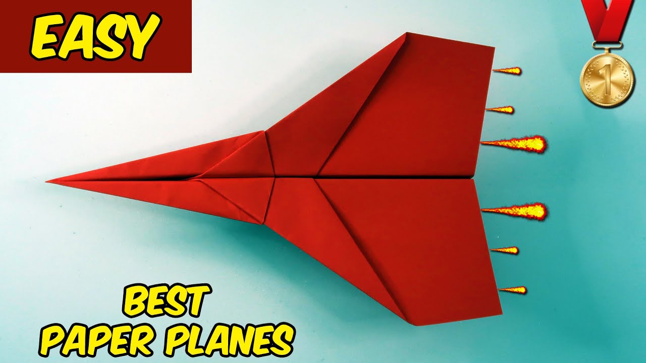 EASY Paper Airplane that FLY FAR || How to Make Paper Airplane EASY ...