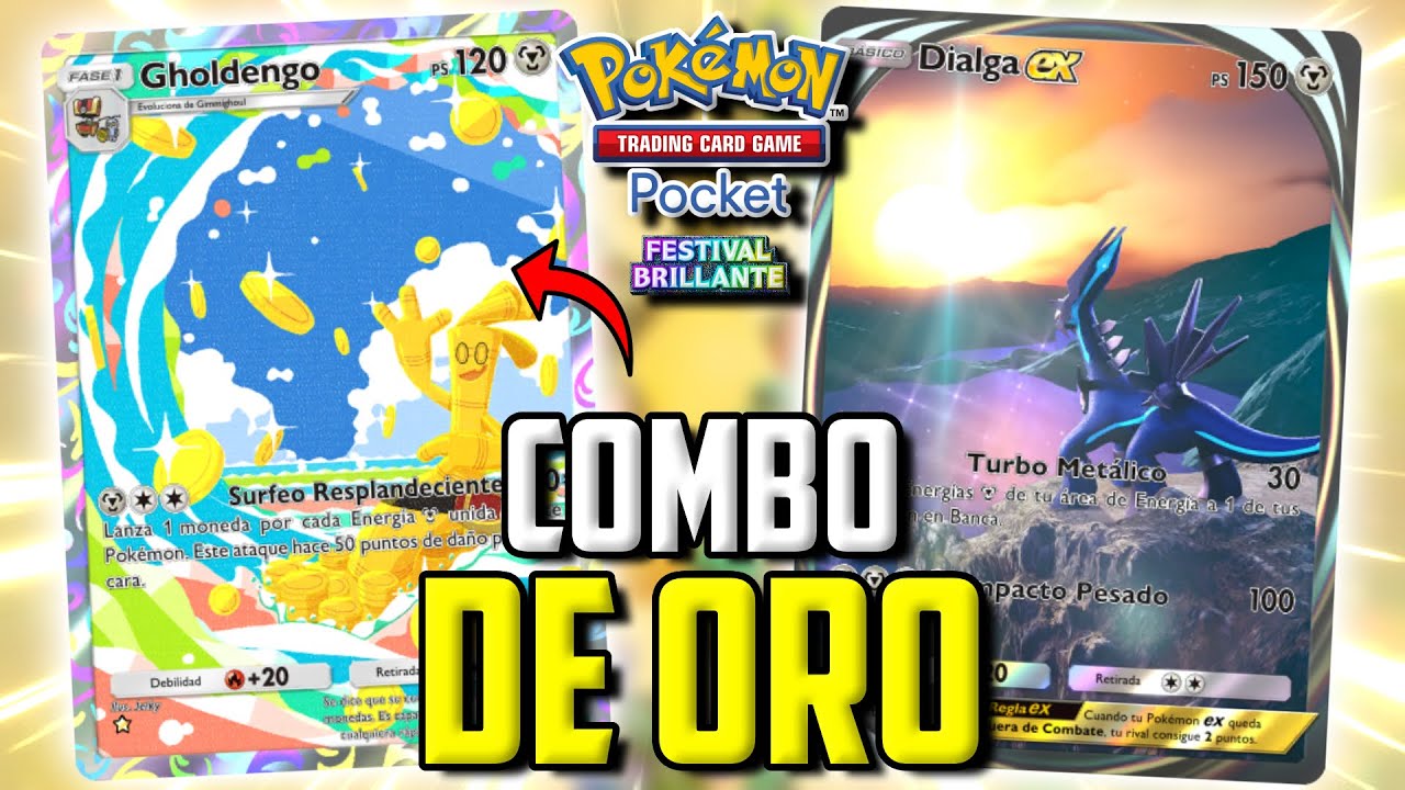 ¡COMBO DORADO! JUGANDO el MEJOR MAZO de GOLDENGO en POKÉMON TCG POCKET ...
