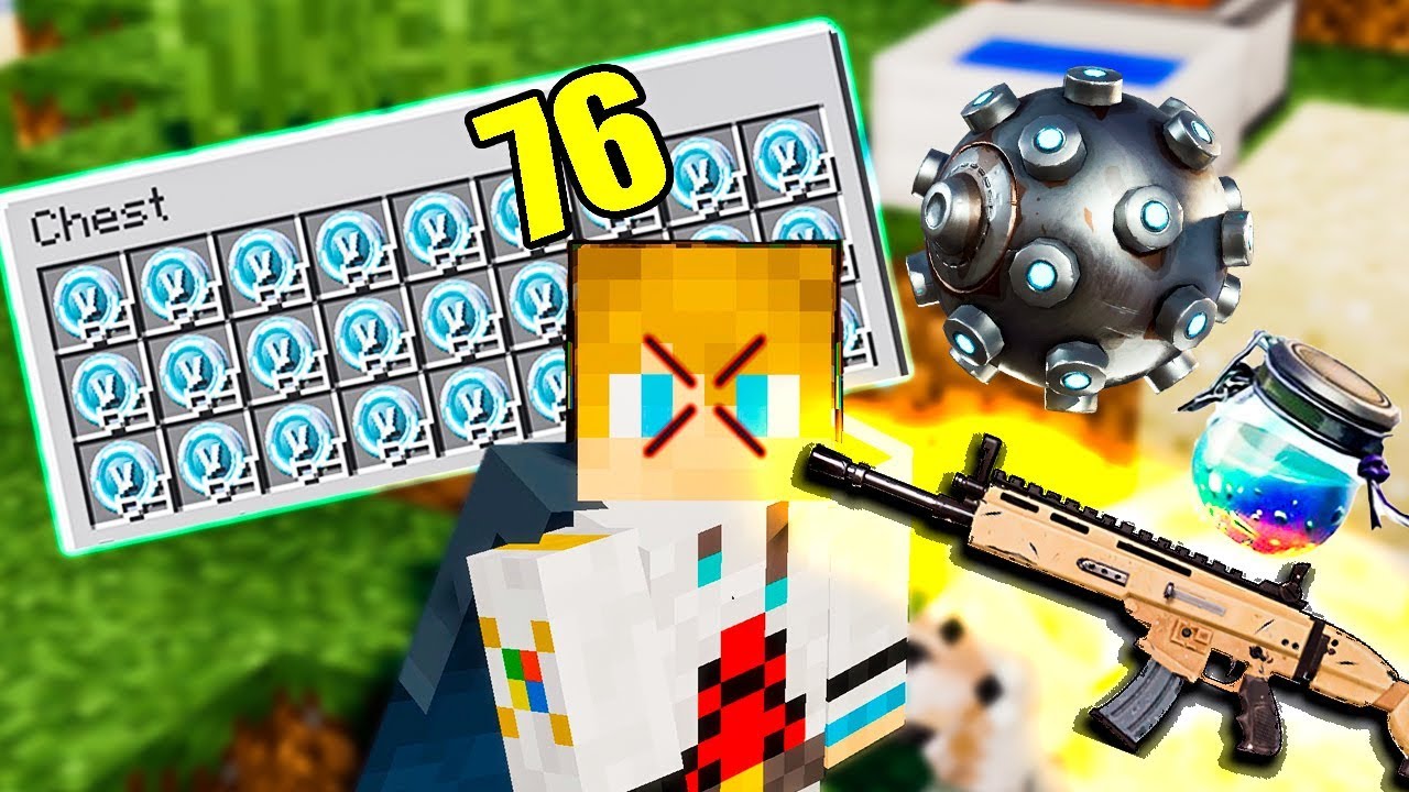 FORTNITE en MINECRAFT ? - FORTCRAFT BATTLE ROYALE MOD MINECRAFT 1.12.2 ...