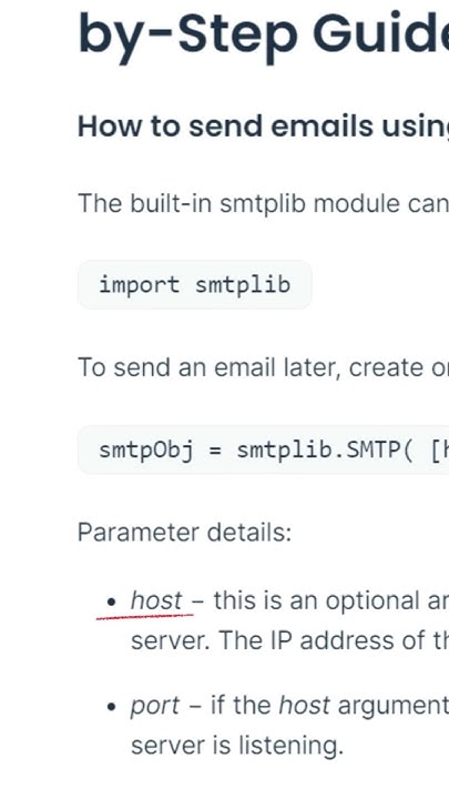 Build the smtplib module to send email in Python - Email FAQ by Mailtrap - YouTube