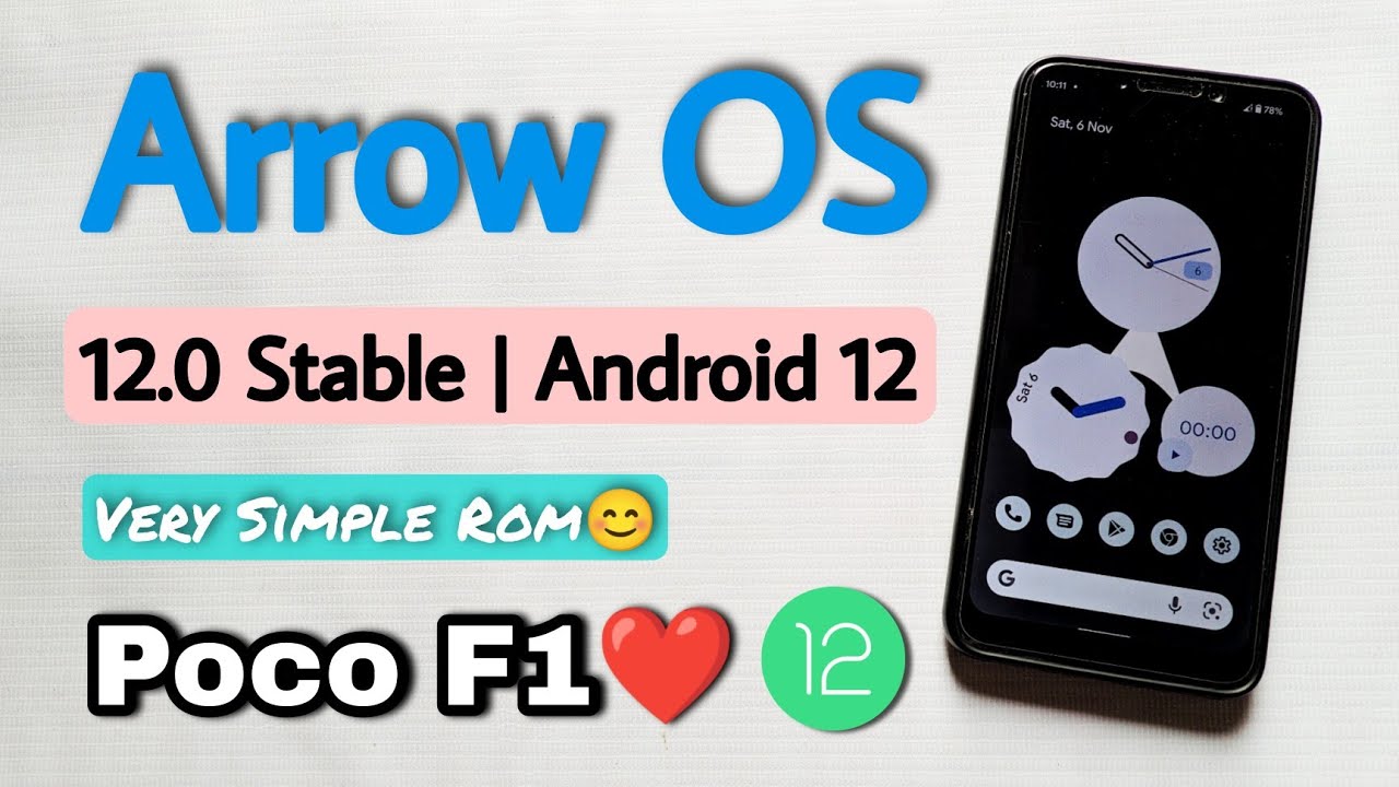 Arrow OS 12.0 Stable Rom For Poco F1. Install Arrow OS 12.0 Android 12 ...
