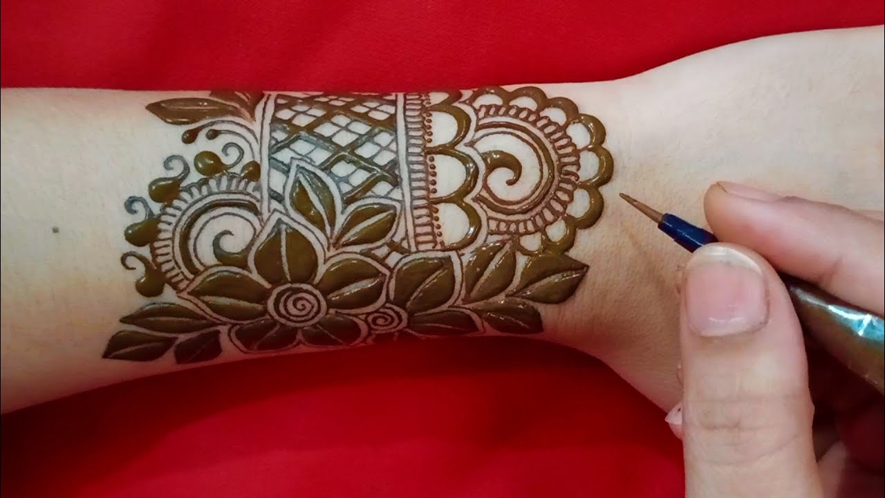 beautiful Latest Khafeef Bold Henna Design | Very Beautiful Bold Gulf ...