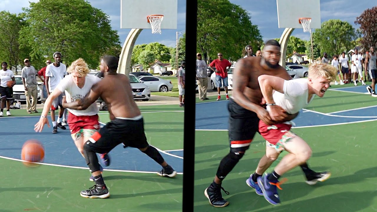 This Dude GRABBED Me! 5v5 Basketball At The Park! - YouTube