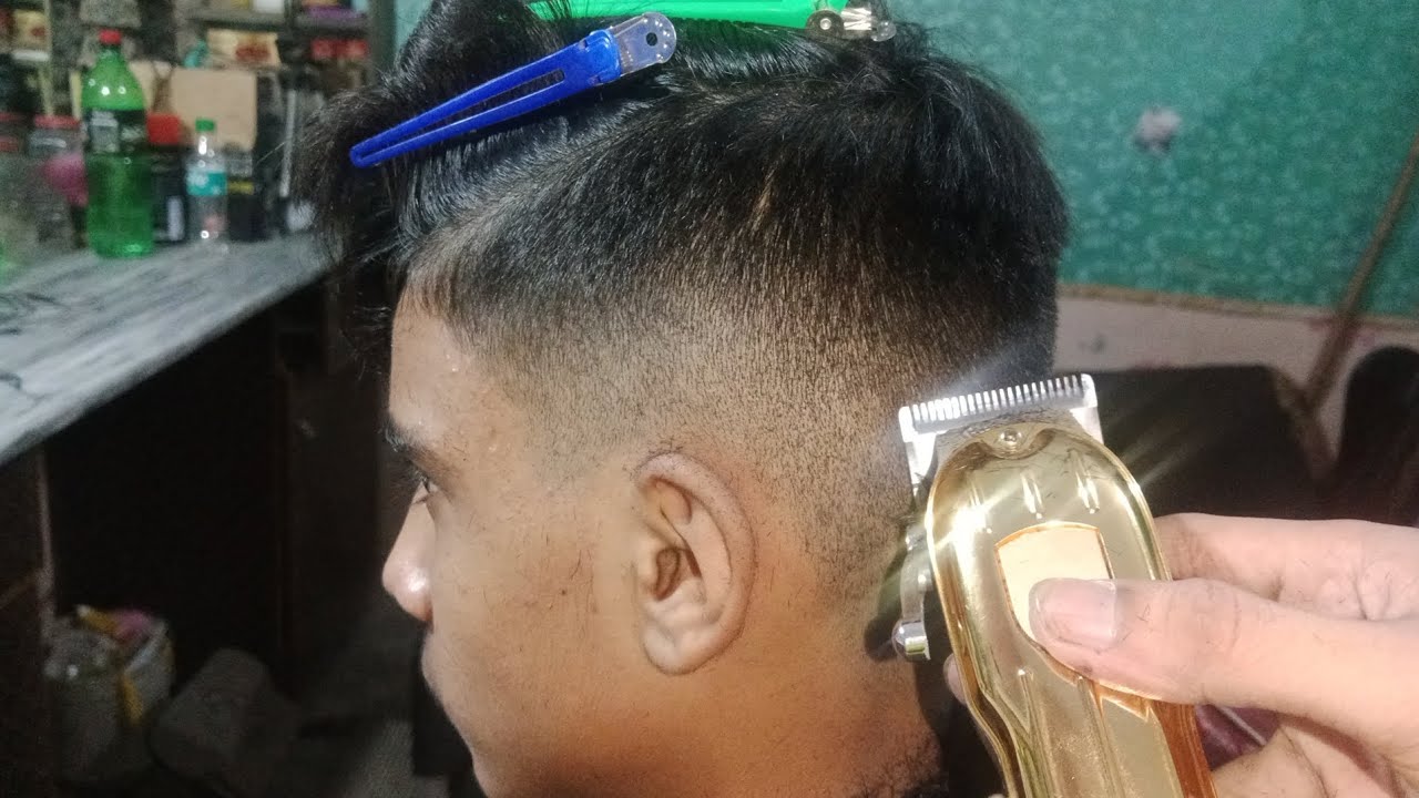 slope hair cutting / how to cut your hair from long to short - YouTube