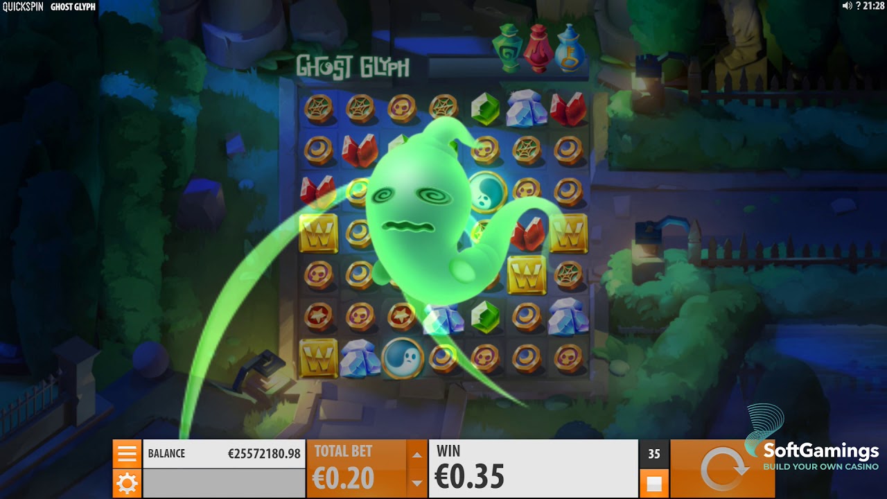 Quickspin - Ghost Glyph - Gameplay Demo - YouTube