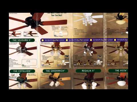 Hunter Ceiling Fan Catalog from 1999 - YouTube