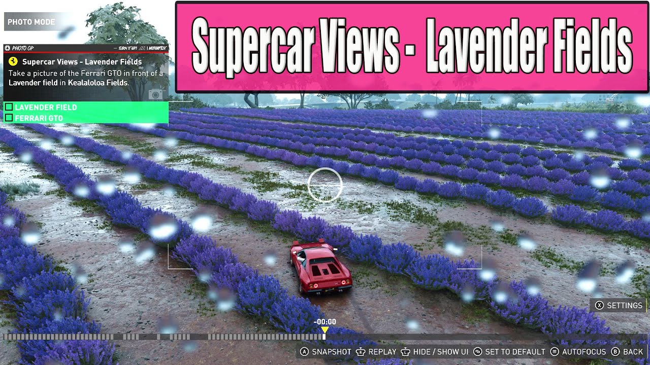 The Crew Motorfest Photo Ops Supercar Views - Lavender Fields in ...