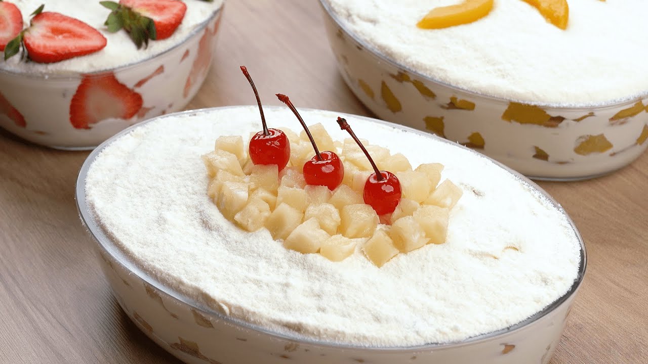 Easy and cost-effective trifle, with a base cream you can make It of ...