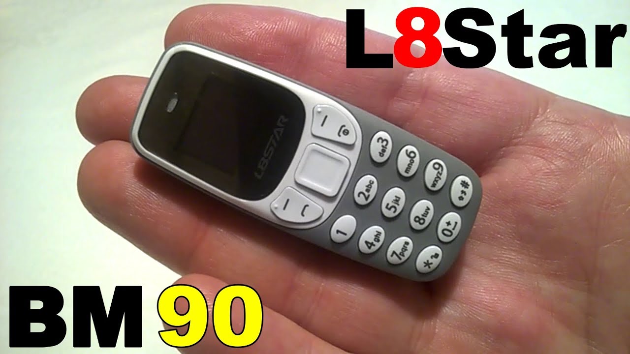 BM90 L8STAR Worlds smallest mobile phone - YouTube