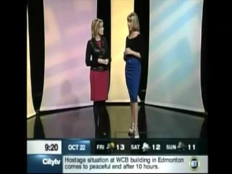 How to walk in high heels stilettos on Breakfast Television - YouTube