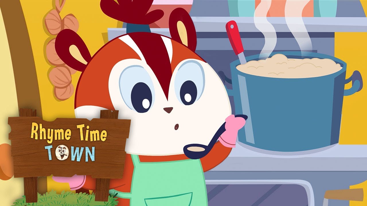 PEASE PORRIDGE HOT | Rhyme Time Town Nursery Rhymes | DreamWorks Jr ...