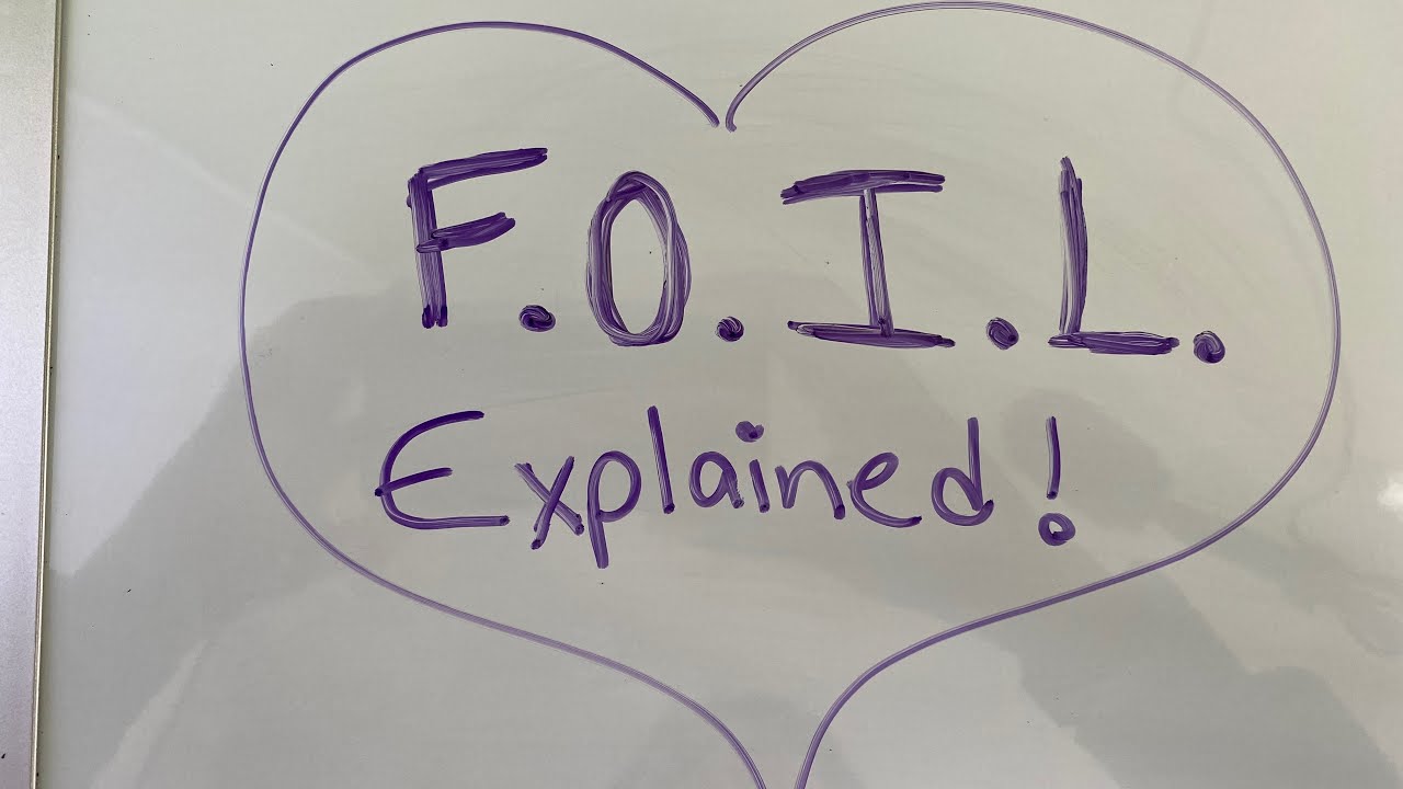 FOIL EXPLAINED: How to Multiply Binomials Using the FOIL Method - YouTube