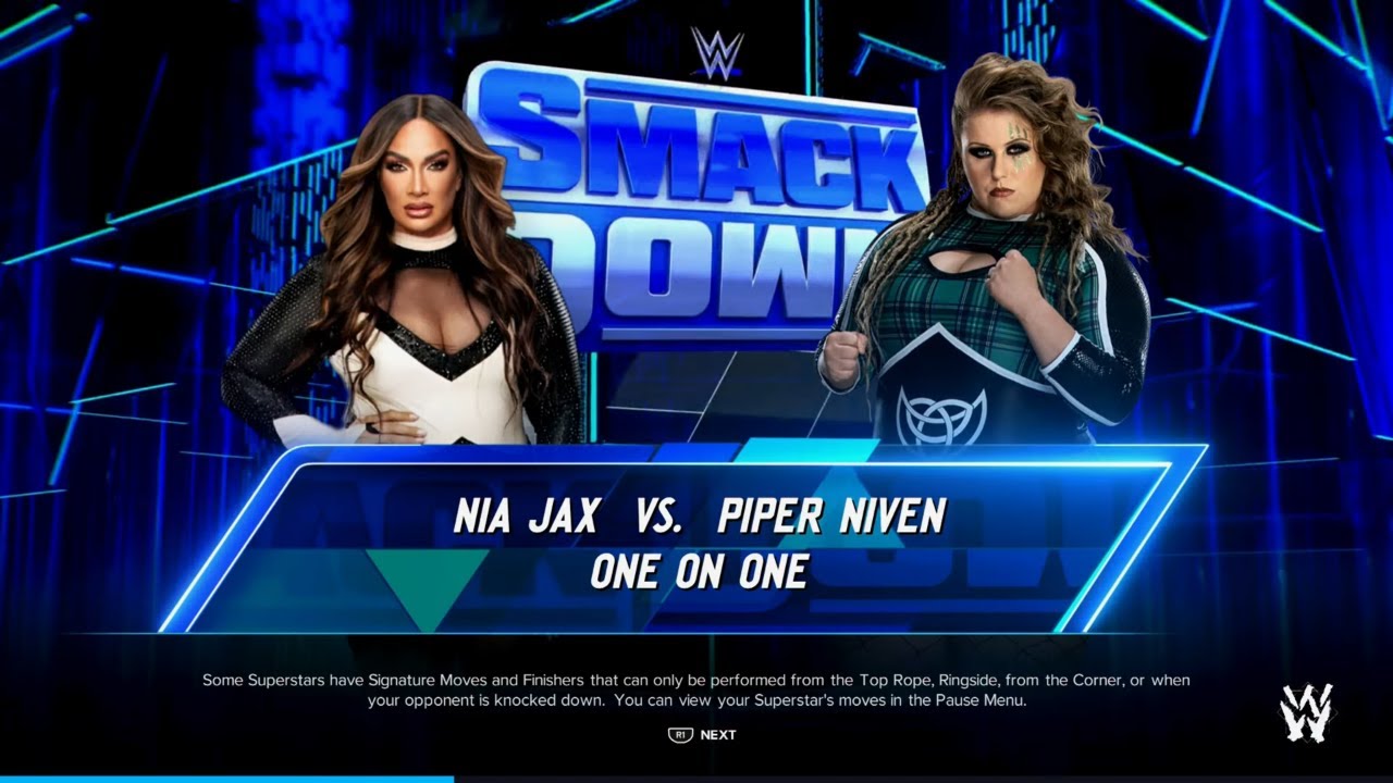 Smackdown Nia Jax vs Piper Niven First round match in the Queen of the ...