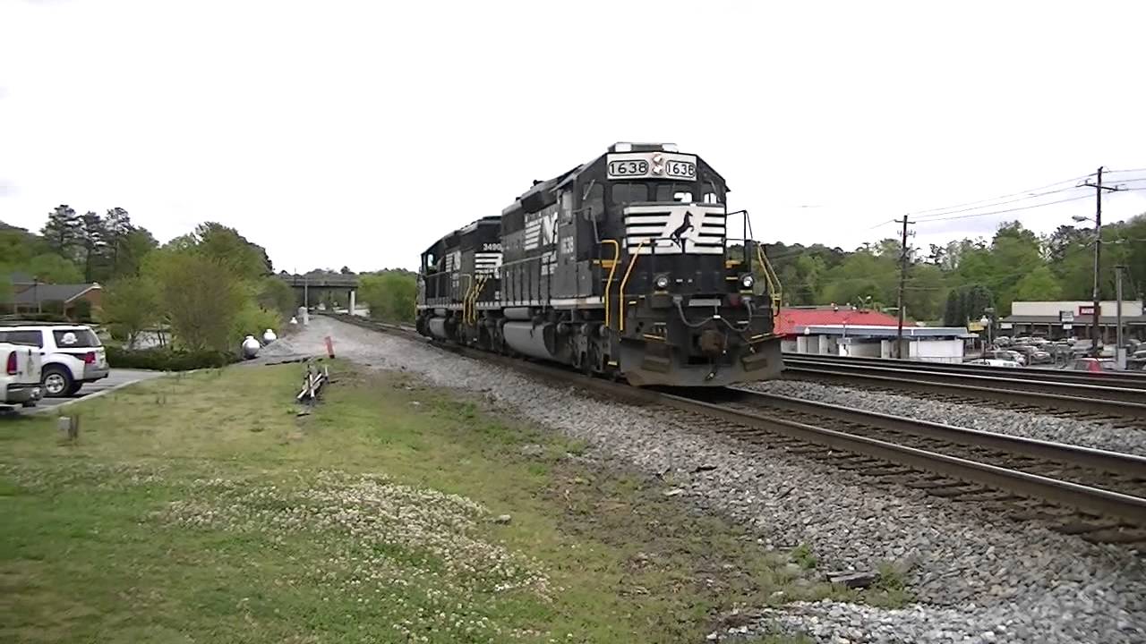 Norfolk Southern G97 SB SD40-2's in Austell,Ga 04-19-2014© - YouTube