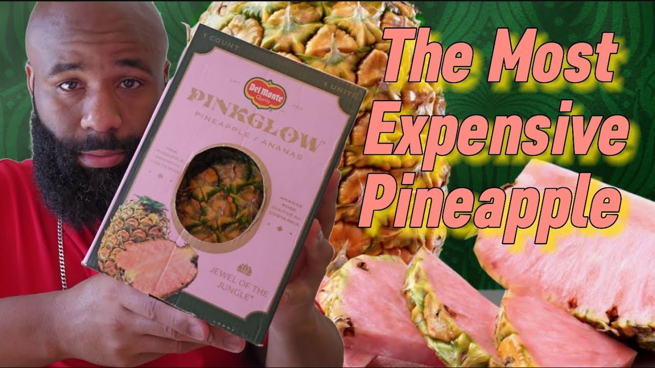 Rare PinkGlow Pineapple From Costa Rica🍍 / How To Cut A Pineapple 🔪 ...