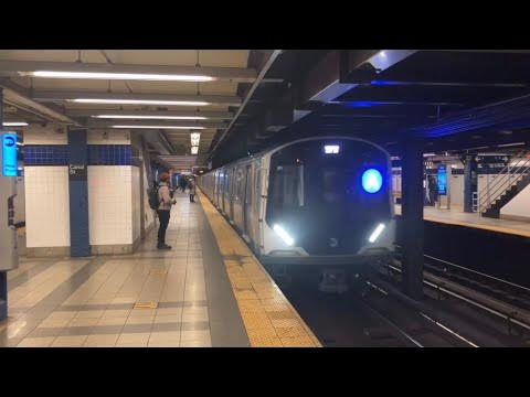 NYC Subway - New R211A Train operating in Manhattan - YouTube