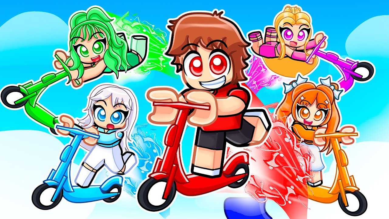 Roblox Obby but you're on a SCOOTER With MY CRAZY FAN GIRLS... - YouTube