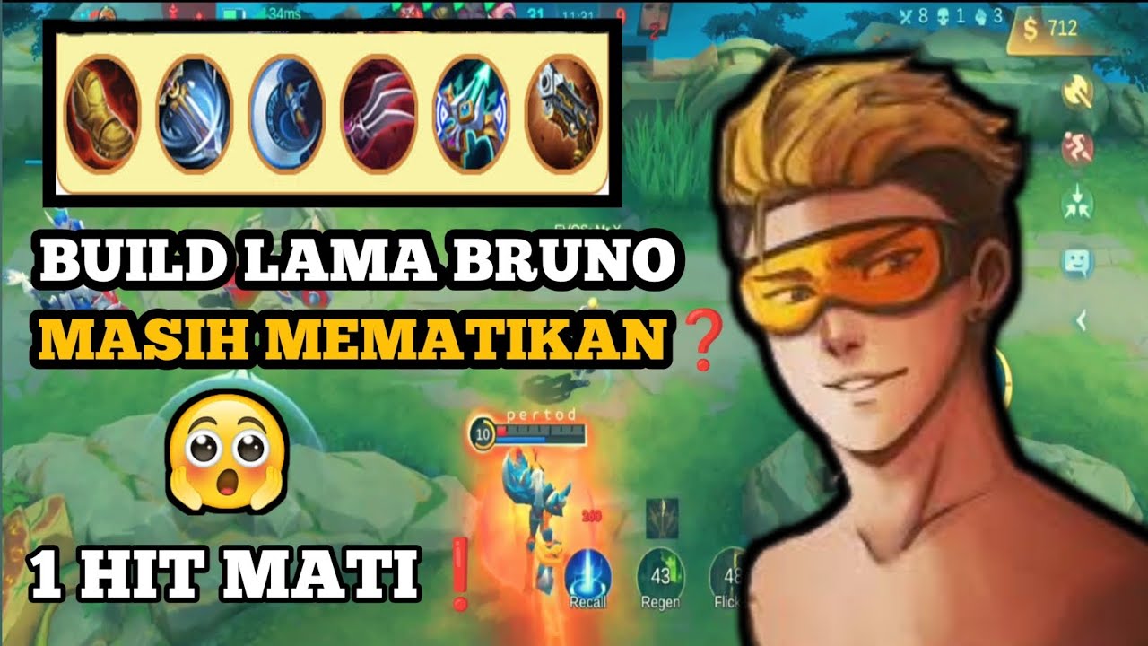 ITEM BUILD BRUNO LAMA APAKAH MASIH MEMATIKAN 😲 #Doni19 #mlbb #bruno ...