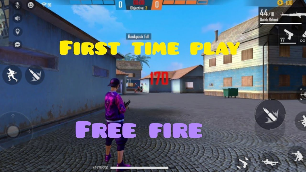 FIRST TIME PLAY FREE FIRE - YouTube