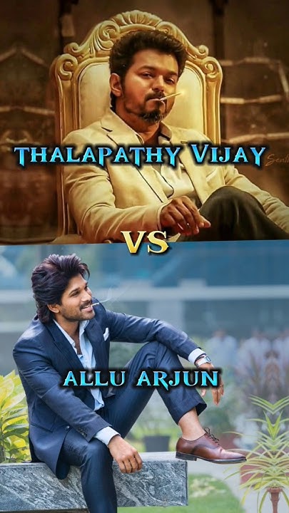 allu arjun vs thalapathy Vijay 😍 ️ filmy biography comparison 🥵 video short original video - YouTube