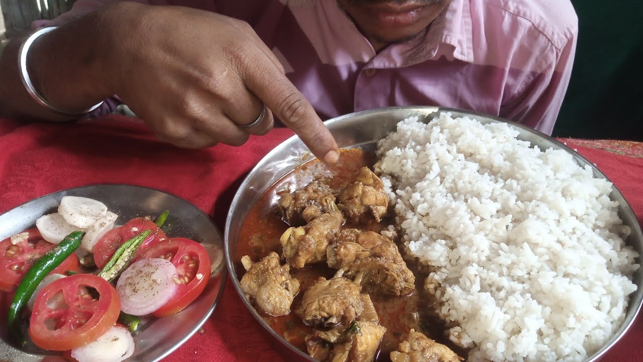 Aaj/Chawal/Chicken/Salad/Desi Vlogs Video - YouTube