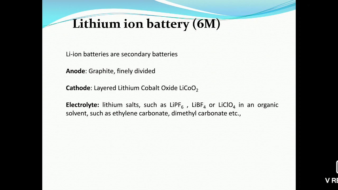 3. Battery (Lithium ion battery) - YouTube