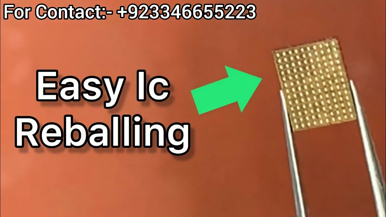 Easy Ic Reballing - YouTube