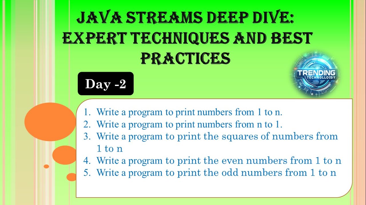 Java Streams Tutorial: Complete Guide from Beginner to Pro || Day -2 ...