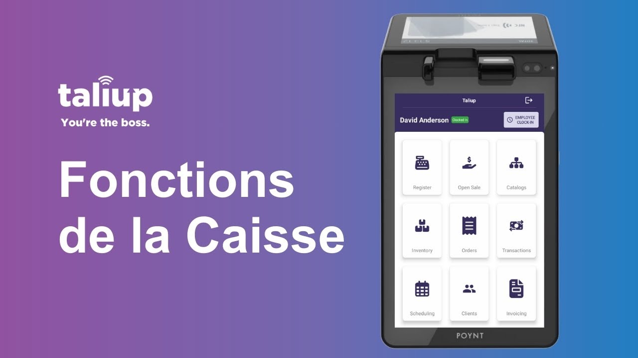 Taliup Register : Fonctions de la Caisse - YouTube